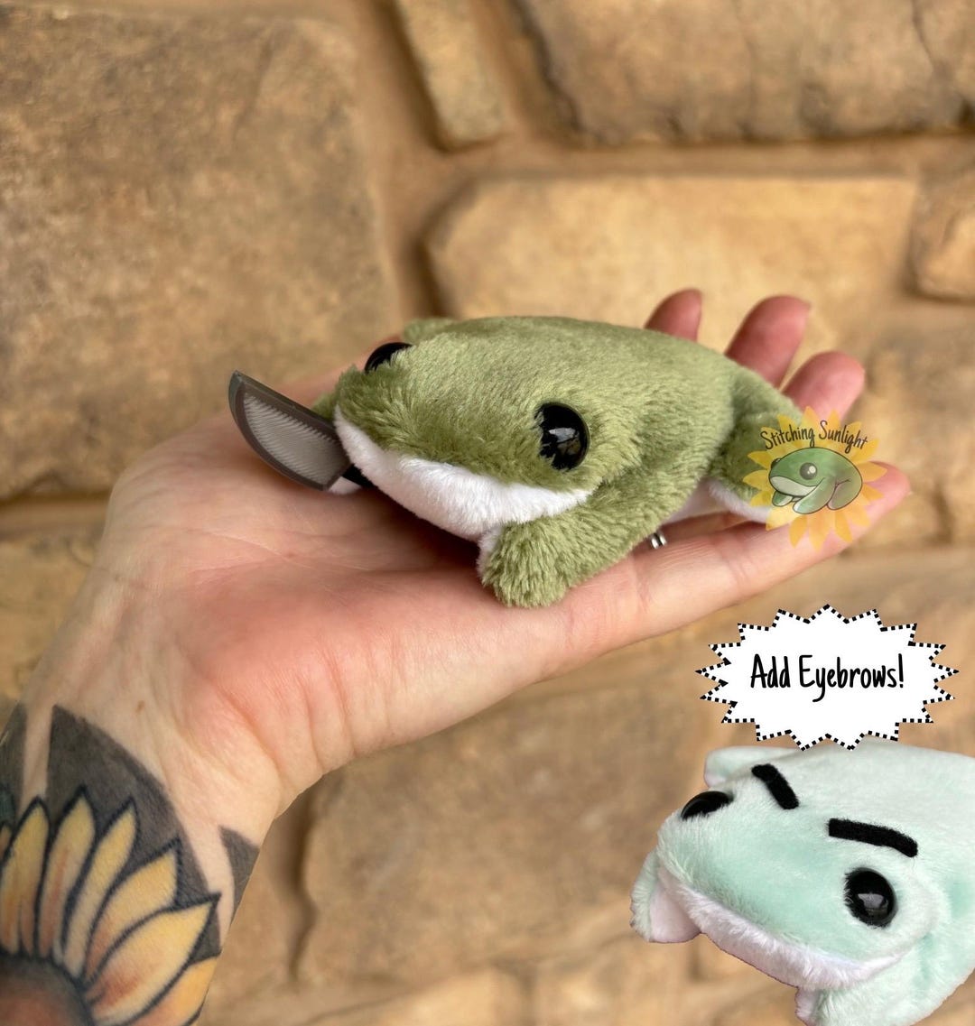 Frog With Knife Plush// Cranky Plushie// Pocket Frog// Bean Bag Frog - Etsy