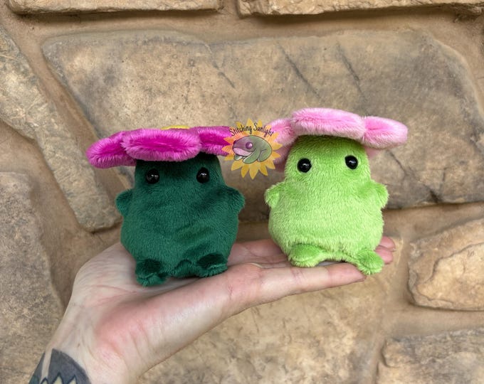 Flower Sprite Plushie// Flower Plush// Beanie Pal - Etsy