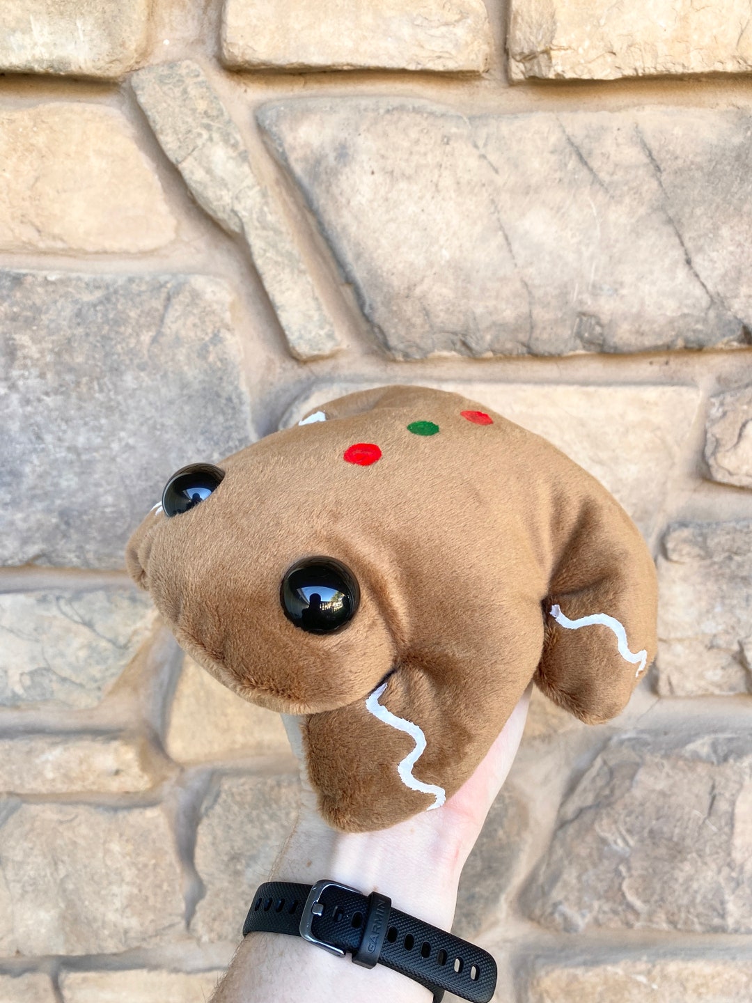 Jumbo Gingerbread Frog Plush Ready to Ship// Weighted Plush - Etsy