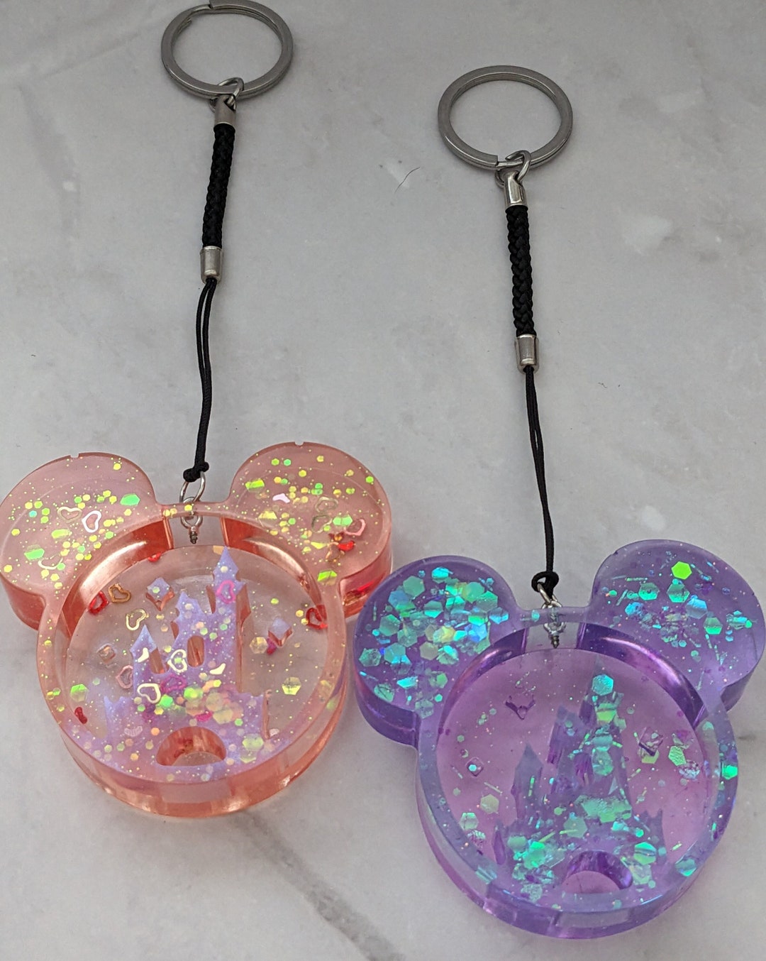 Fun and Pretty Disney Themed Keyring! - Etsy