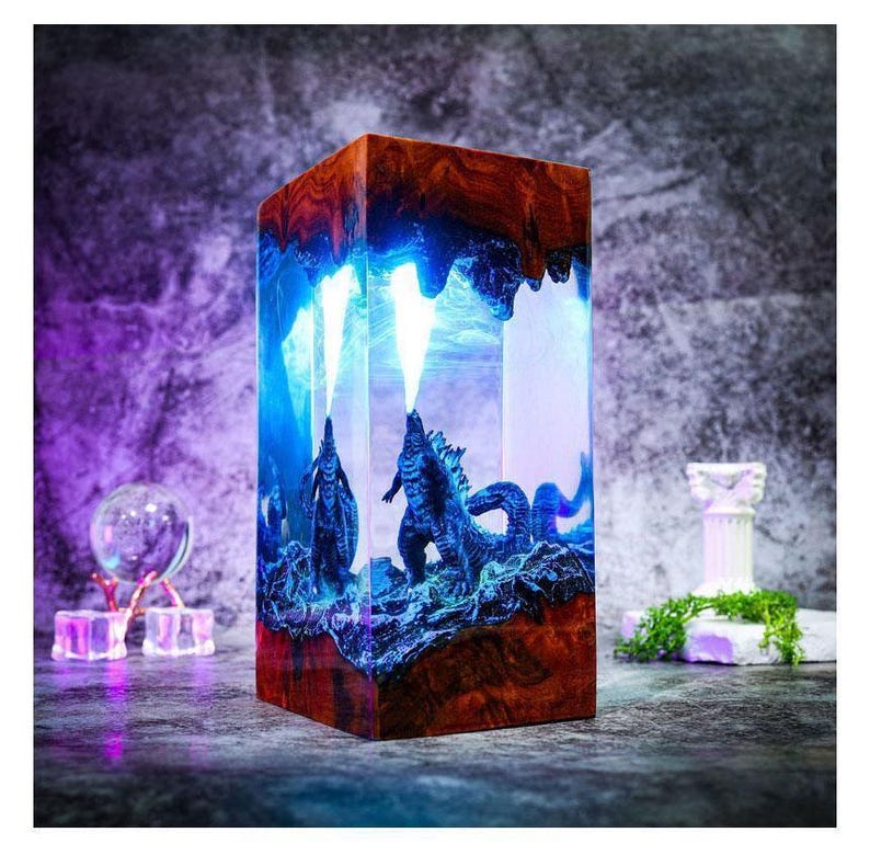 GO.DZIL.LA Monster Night Light Atomic Breath Resin Lamp Go.dz.illa ...