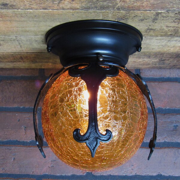 Semi Flush Ceiling Light Antique - Etsy