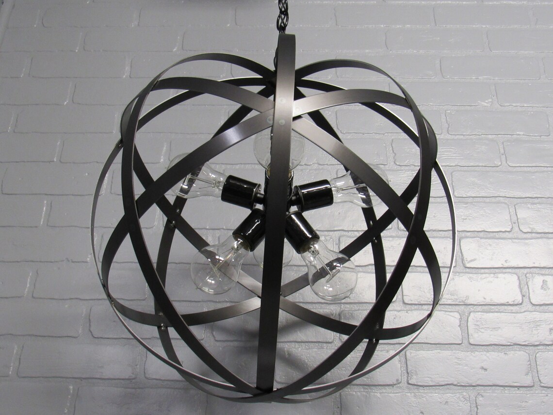 Modern Orb Ceiling Light 18 Inch Sphere Wine Barrel Ring - Etsy