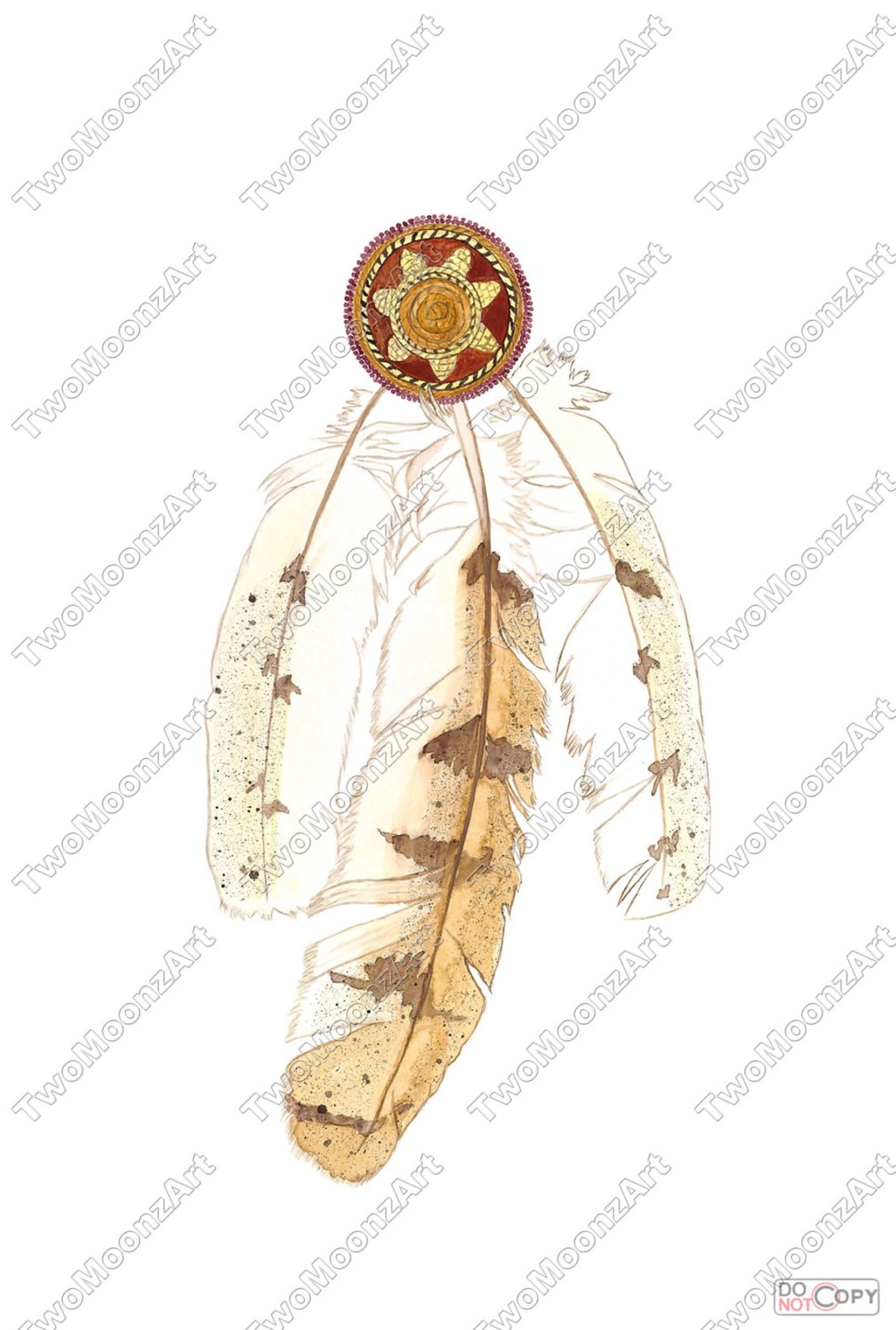 Topper’s Choice Native American Art Print | 9x12 Watercolor Giclée ...