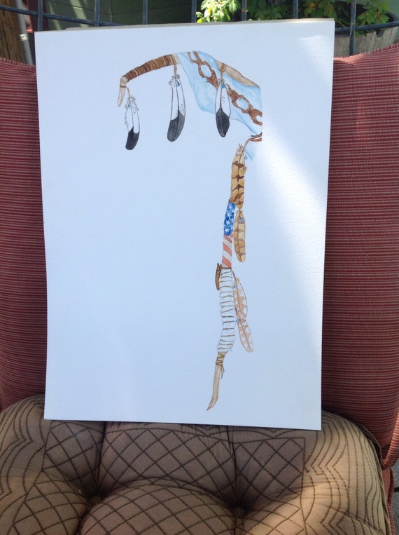 Native American Coup Feathers Feather Headdress