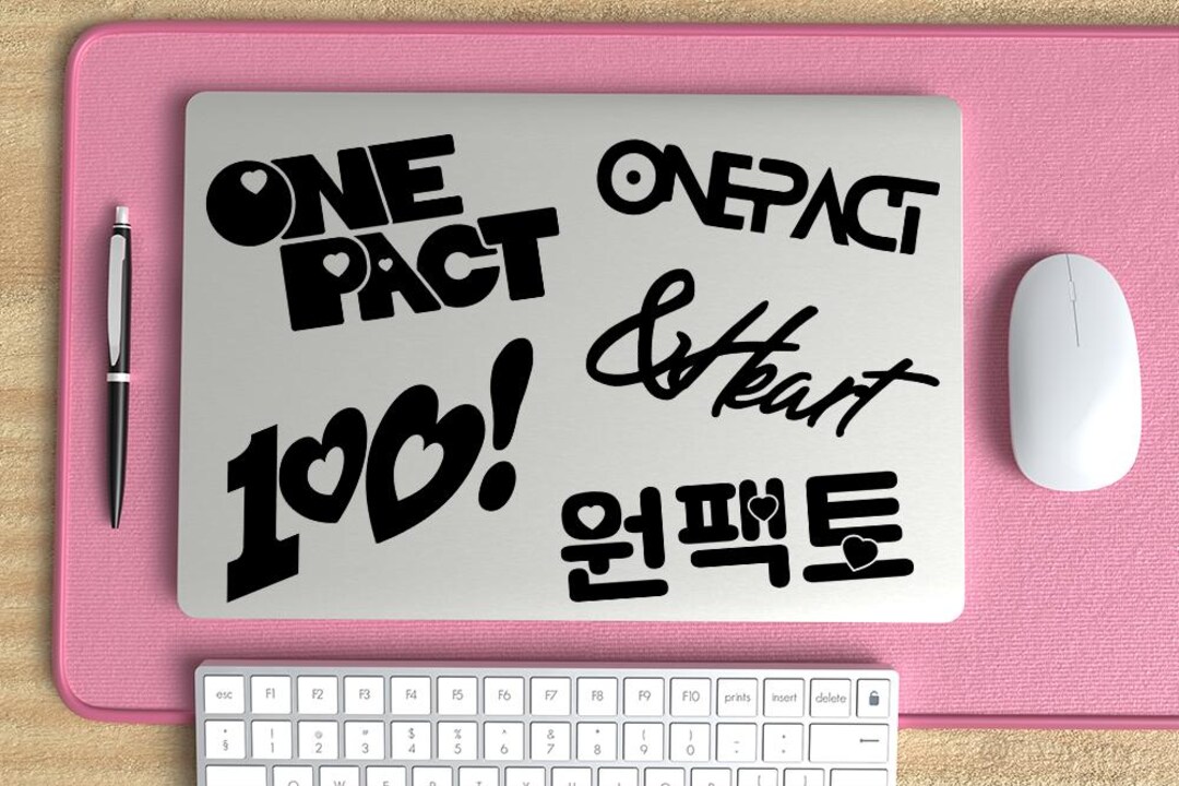 Onepact and &heart Logo Vinyl Decals | Removable and Permanent | for ...