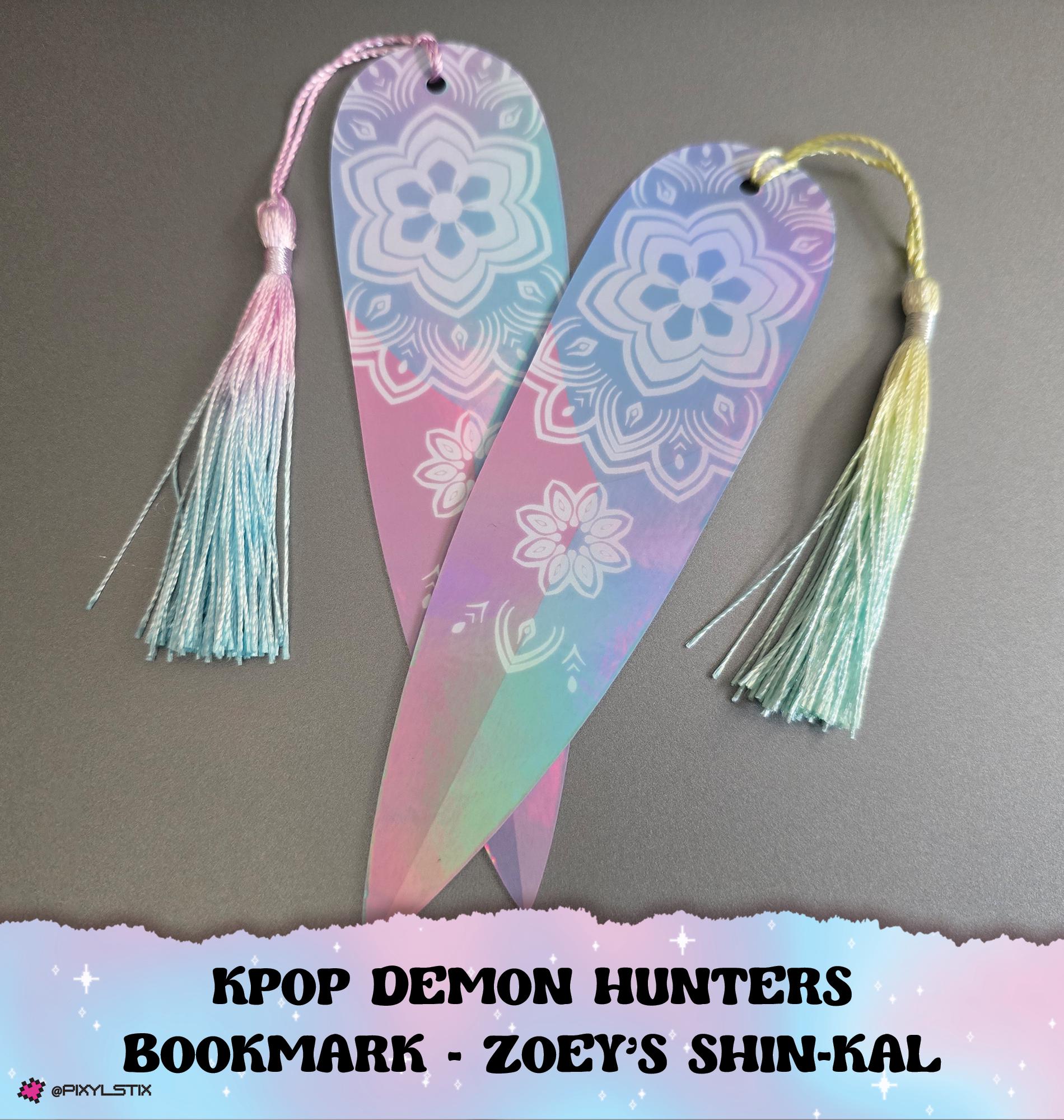 Zoey Shin-kal Kunai Dagger Inspired Bookmark | Laminated Holographic ...