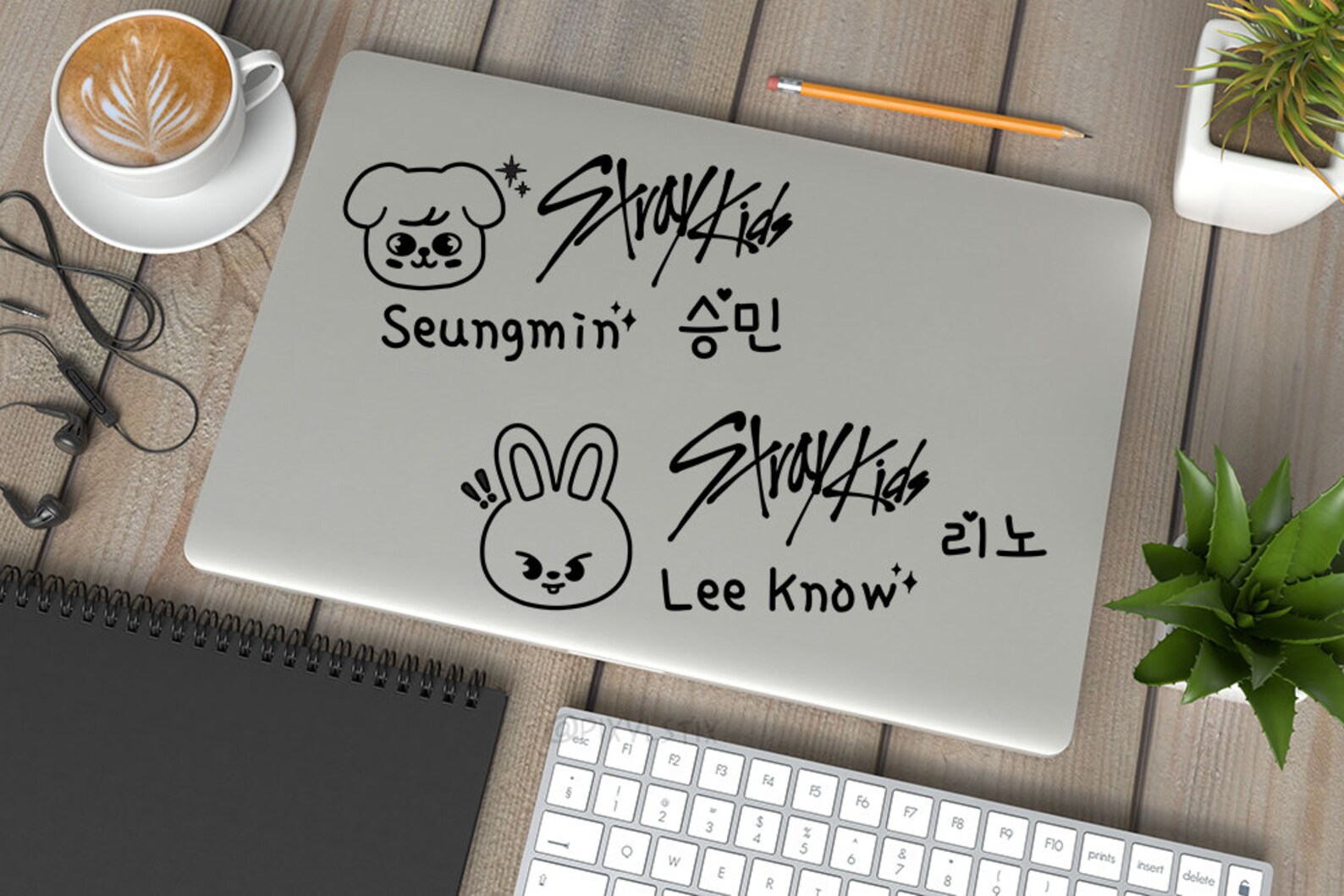 Stray Kids SKZOO Character Logo and Name Decal | Removable & Permanent ...