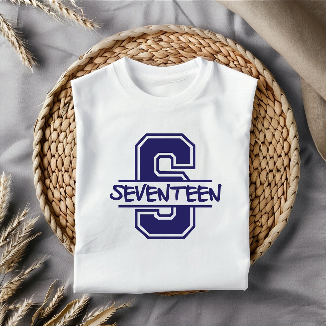 SVT Seventeen Varsity Monogram Vector Files | Svg, Png, Jpg, Eps ...