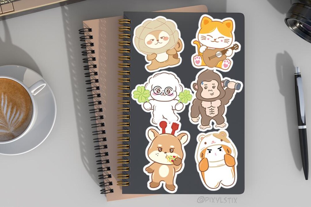 ONF on and off ONKKOMIZ Character Sticker | Laminated Die Cut Vinyl ...