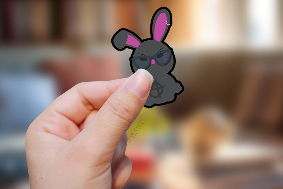 ATZ Ateez Crazy Form Bunny Rabbit Mito Sticker Laminated Die Cut Vinyl ...