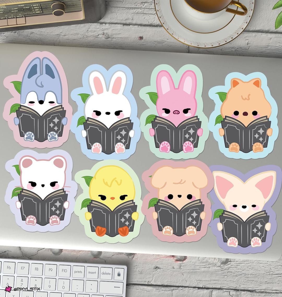 SKZ Stray Kids Skzoo Character Book Sticker | Laminated Die Cut Vinyl ...