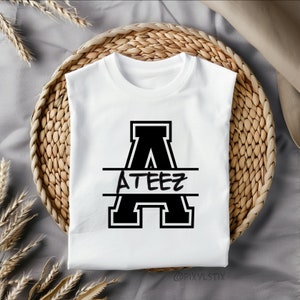 ATZ Ateez Varsity Monogram Vector Files | Svg, Png, Jpg, Eps | Cut ...