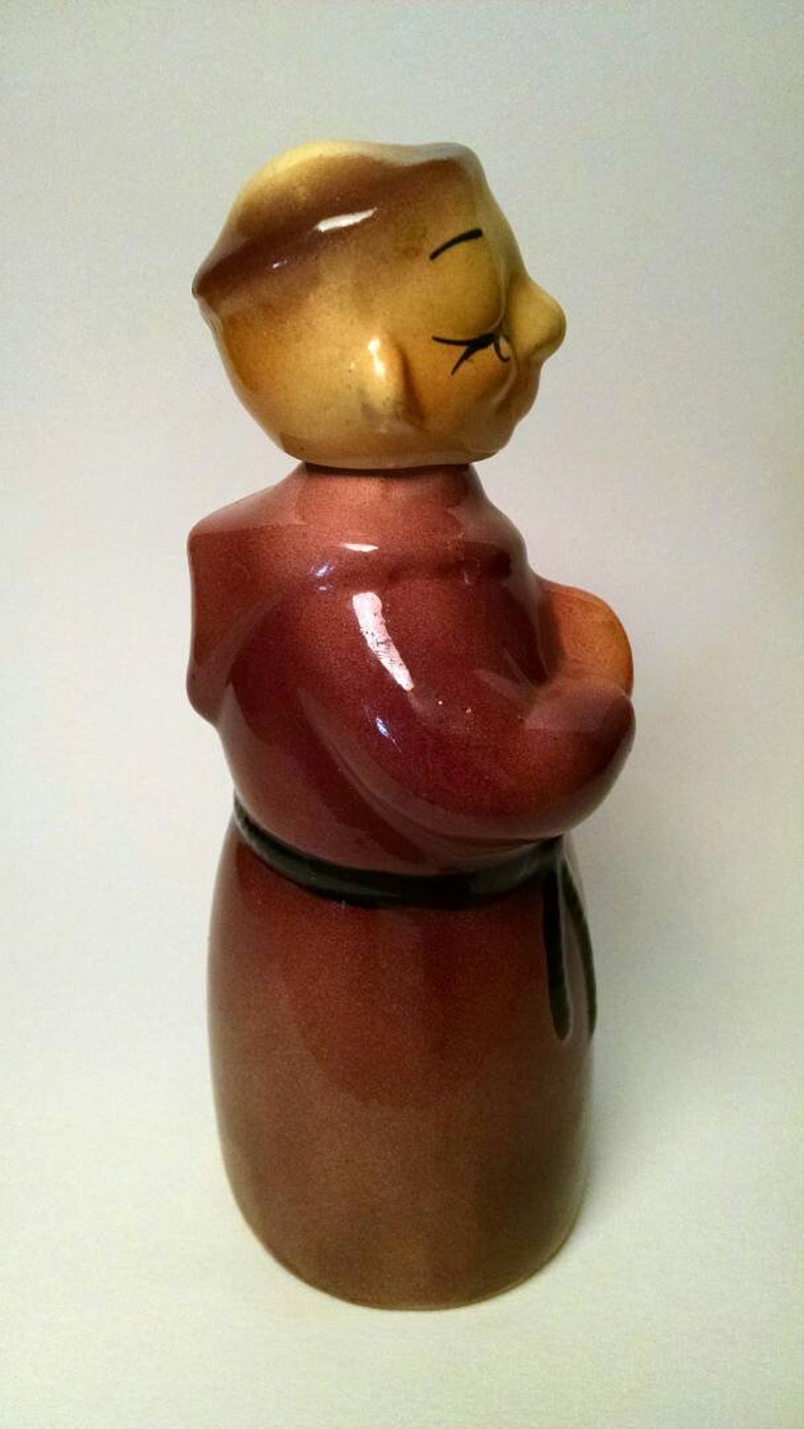 1950's Ceramic Monk Decanter. - Etsy