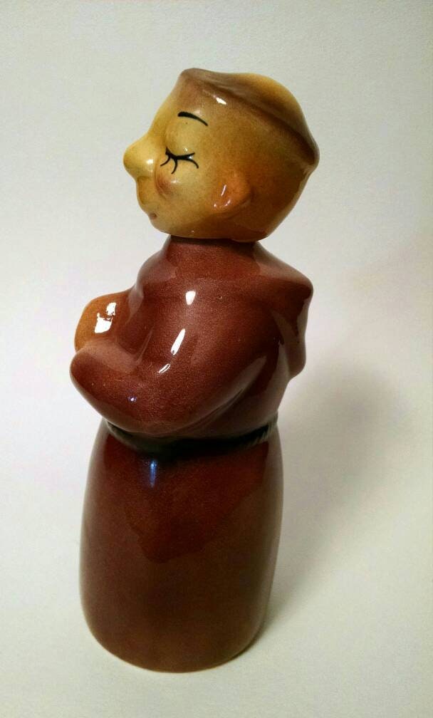 1950's Ceramic Monk Decanter. - Etsy