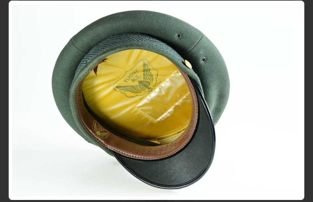 Vintage Military Cap by Ace Flight Ace - Etsy