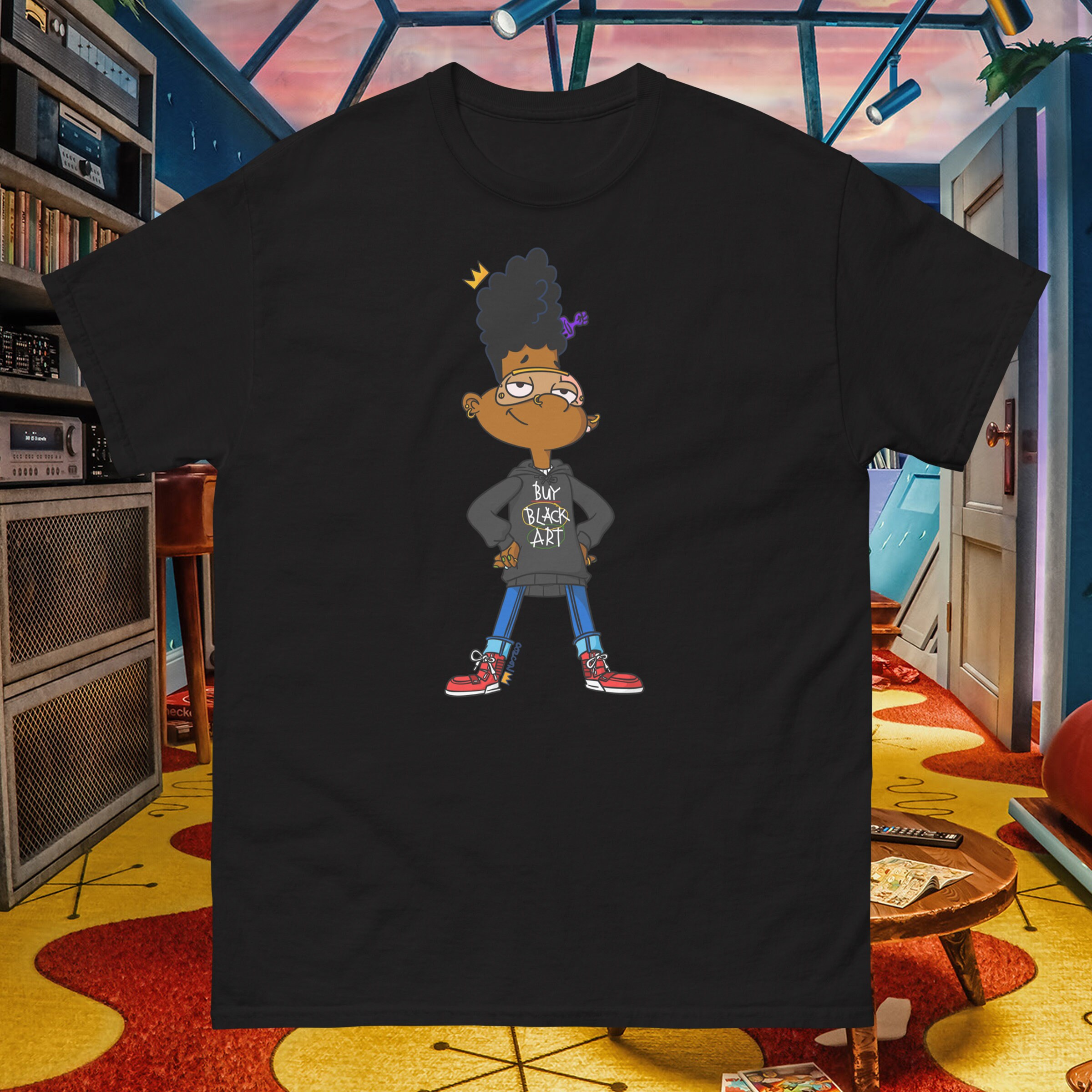 Gerald/ Hey Arnold T-shirt 90's Cartoons, Unisex Sizing, Nickelodeon ...
