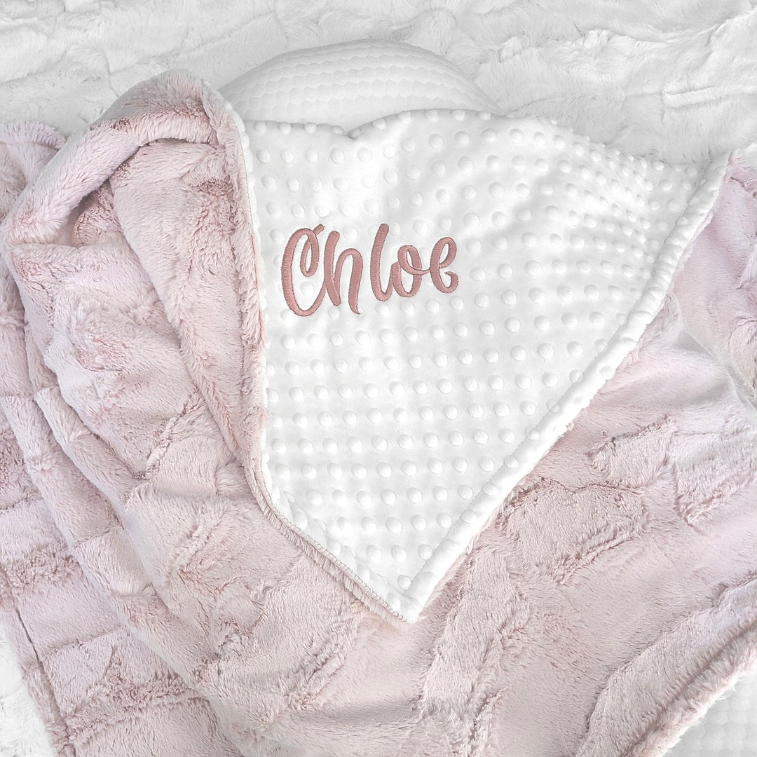 Personalized Baby Blanket Custom Baby Blanket Minky Embroidered Baby ...