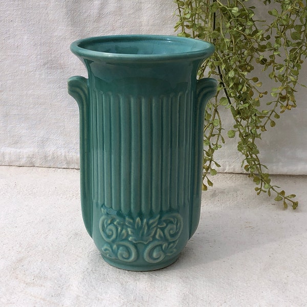 Teal Flower Vase - Etsy