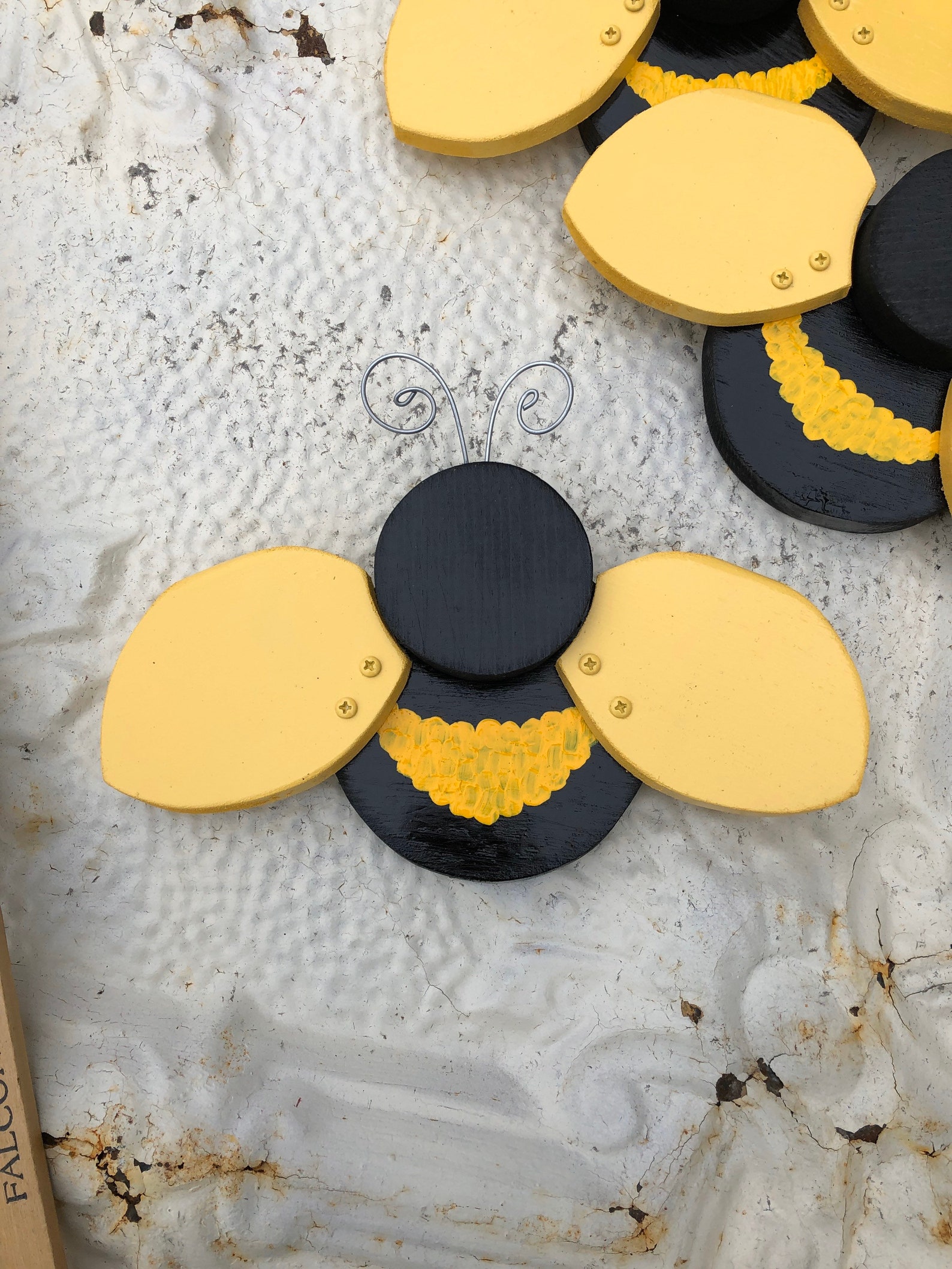 Folk Art Bumble Bee Yard Art Garden Decor Fence Porch Patio | Etsy