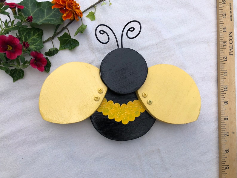 Folk Art Bumble Bee Yard Art Garden Decor Fence Porch Patio - Etsy