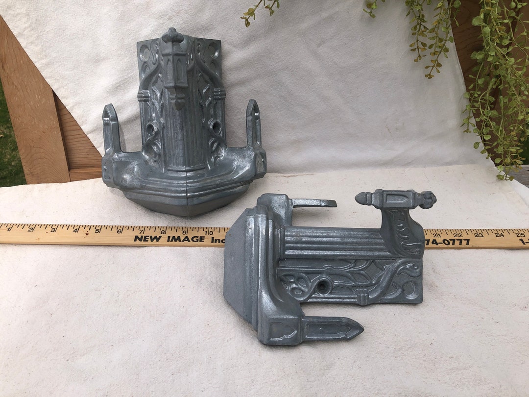 2 Metal Architectural Decor, 2 Ampoor Victorian Gothic Trim Decor ...