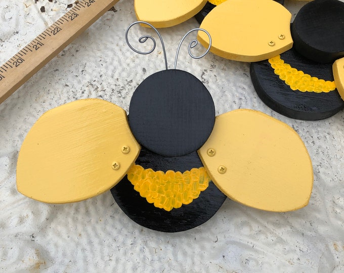Folk Art Bumble Bee Yard Art Garden Decor Fence Porch Patio - Etsy