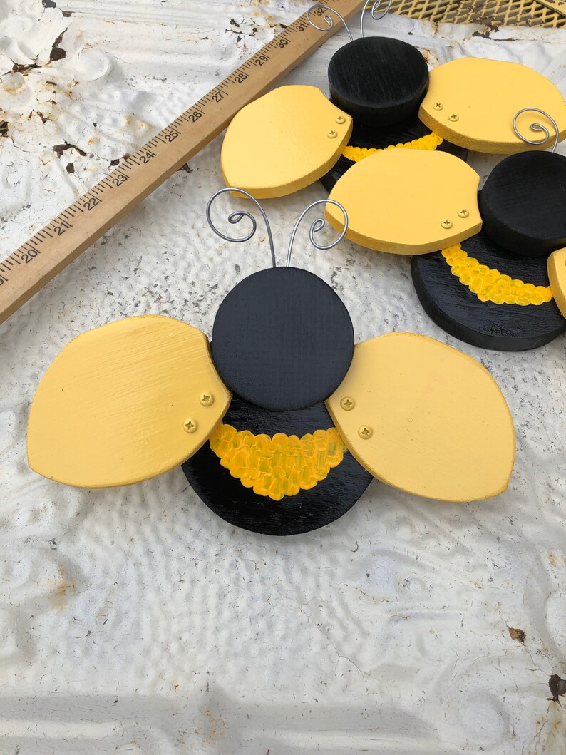 Folk Art Bumble Bee Yard Art Garden Decor Fence Porch Patio | Etsy