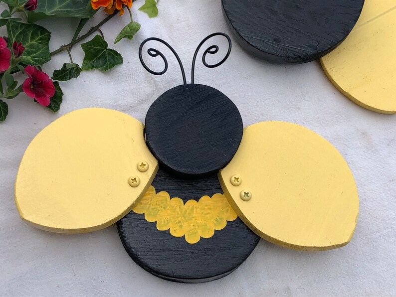 Folk Art Bumble Bee Yard Art Garden Decor Fence Porch Patio - Etsy