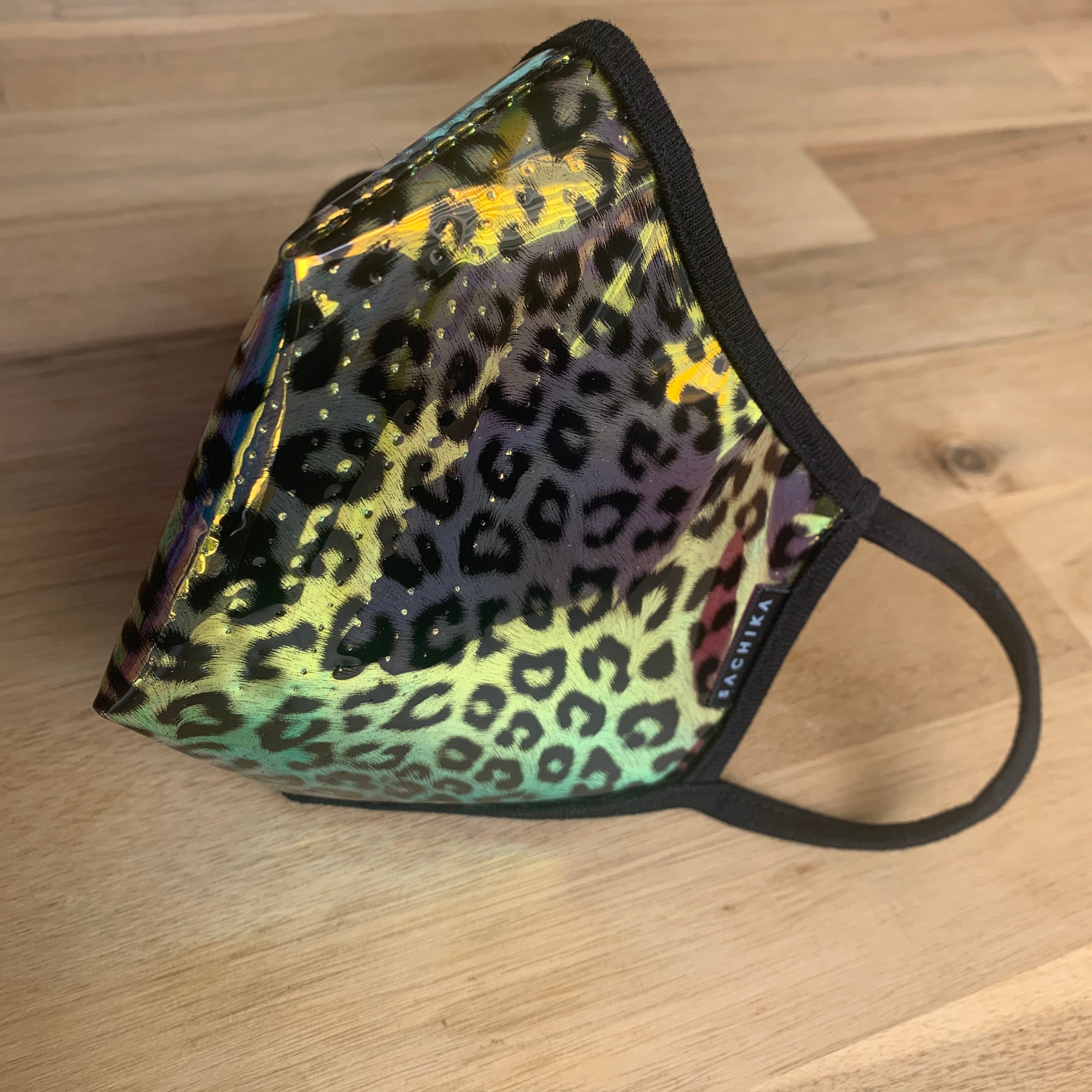 Leopard Iridescent Clear Face Mask Animal Print for - Etsy