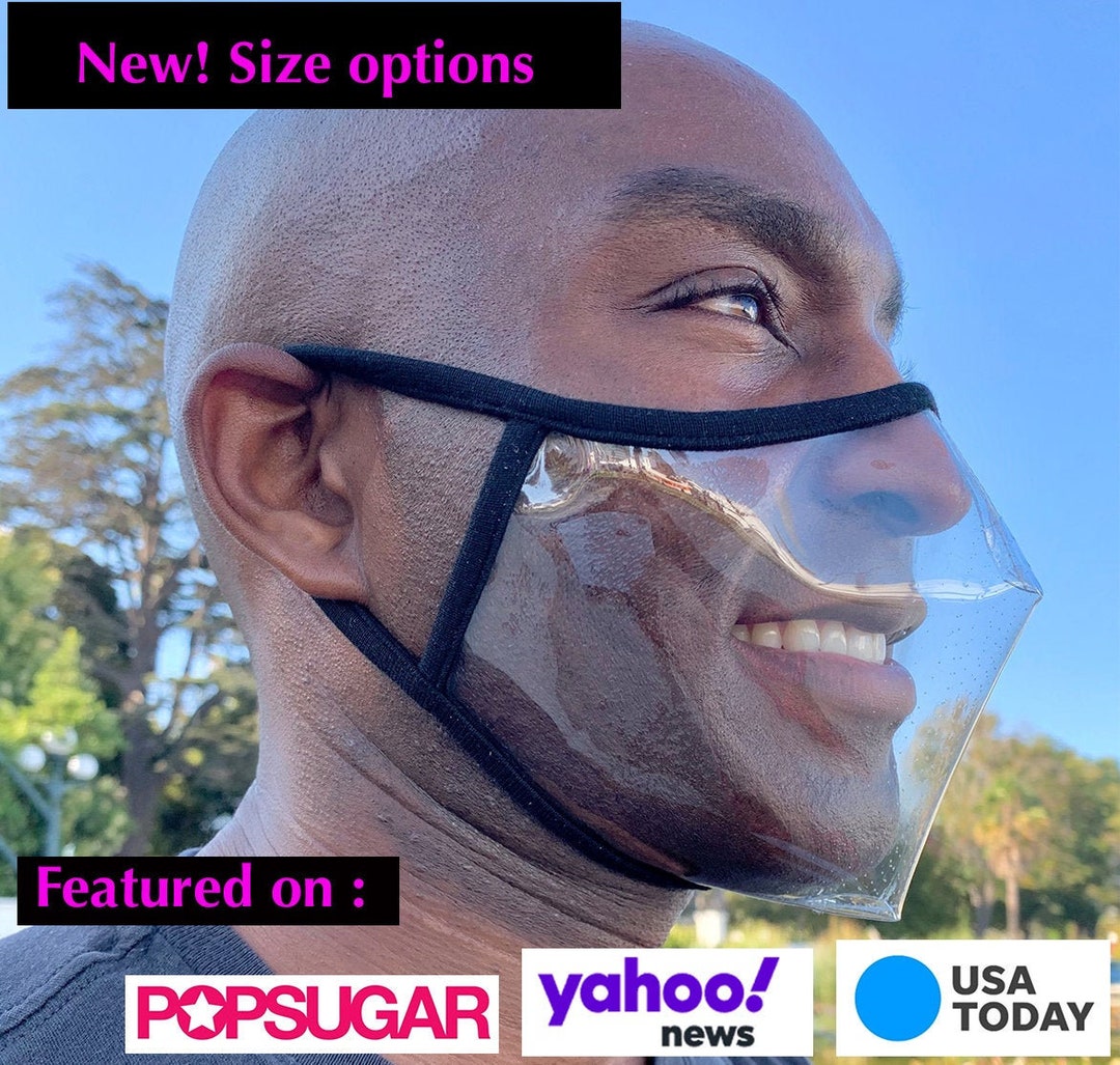 100% Clear Face Mask - THE REVEAL - for Lip Reading, Hearing Impaired ...