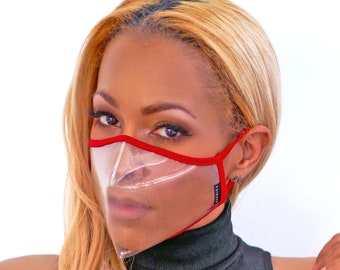 Hi Quality 100% Clear Transparent Face Mask THE REVEAL for Lip Reading ...