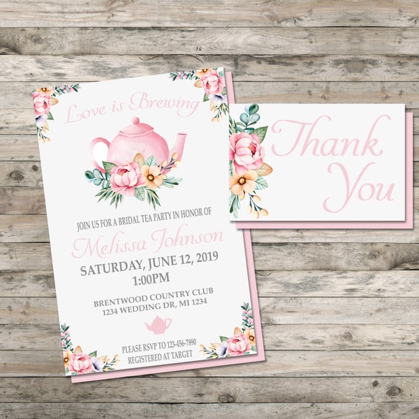 Teapot Invitations - Etsy