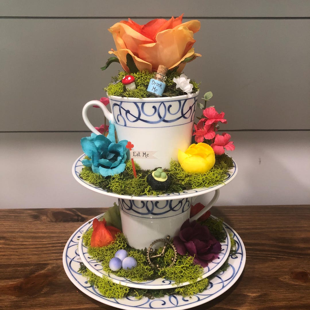Tea Party Centerpiece, Teacup, Bridal Shower, Decoration, Baby Shower ...