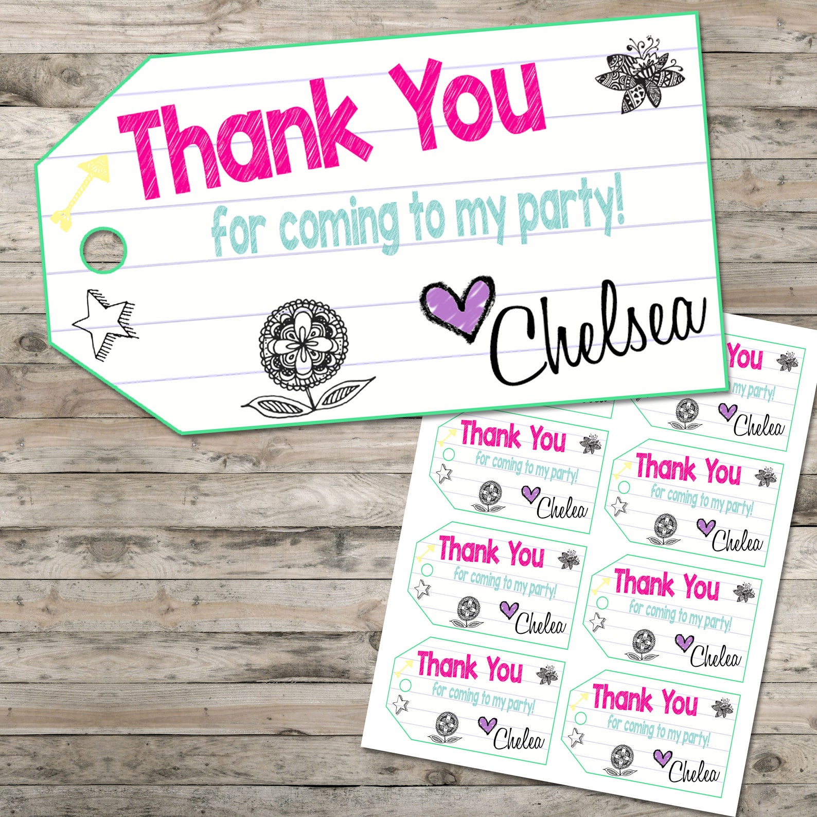 Sleepover Notebook Girls Birthday Party Invitation - Etsy
