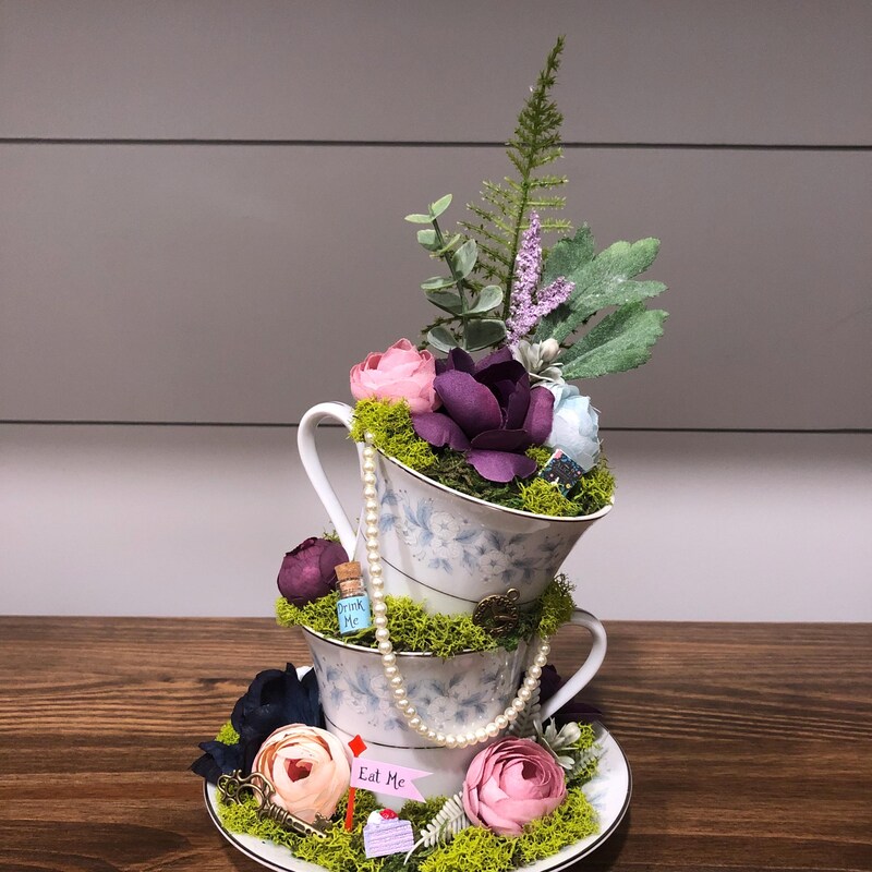 Teacup Centerpiece - Etsy