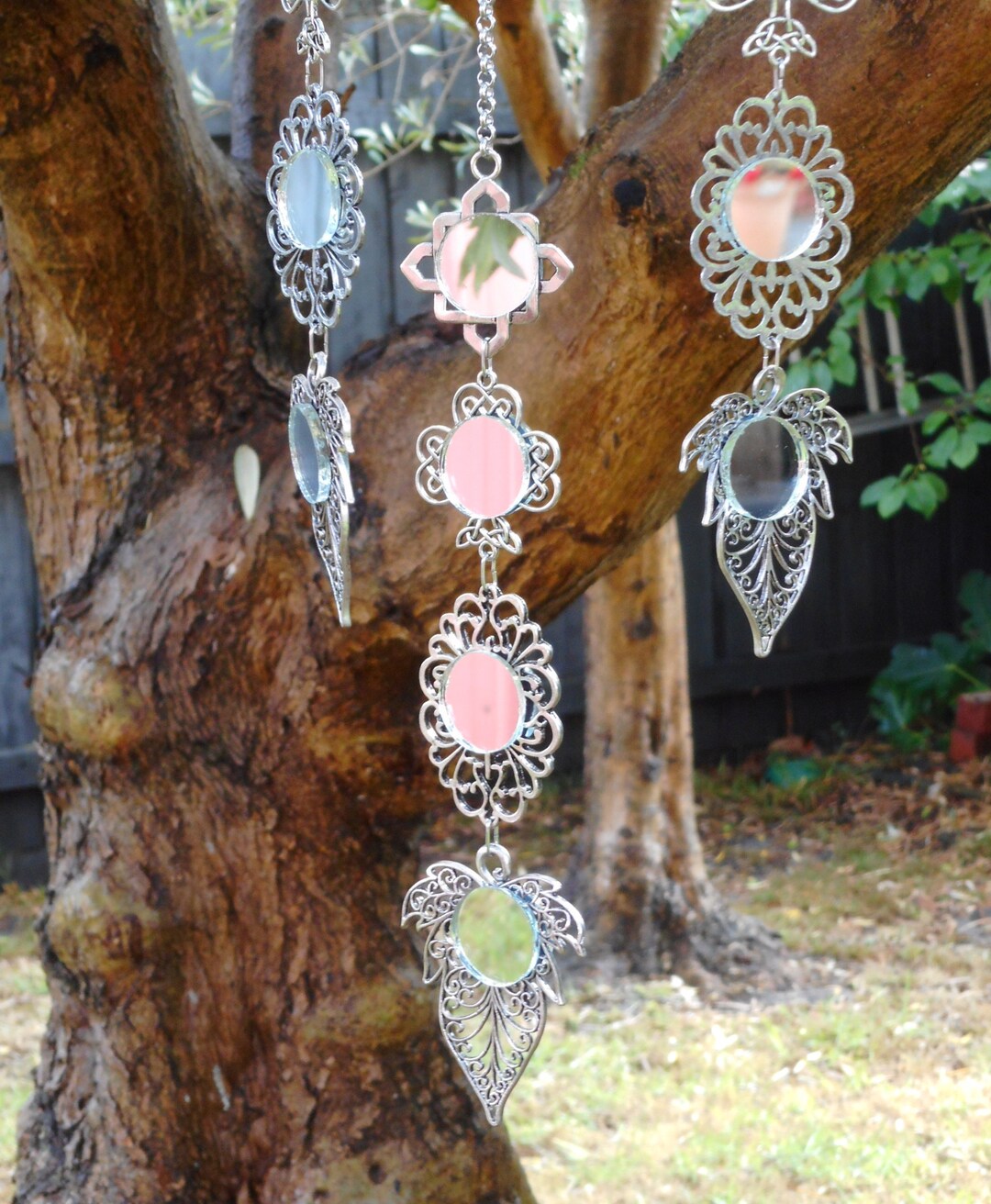 Mirror Suncatcher, Hanging Mirrors for the Garden. Good for Bird ...