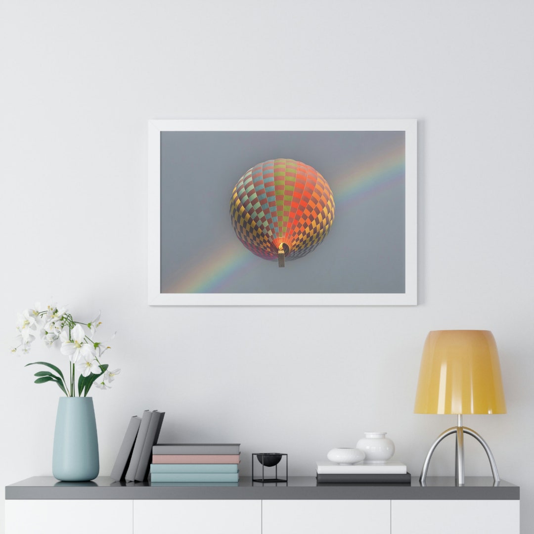 Photography Print, Hot Air Balloon Poster Print, Wall Art, Modern Boho ...