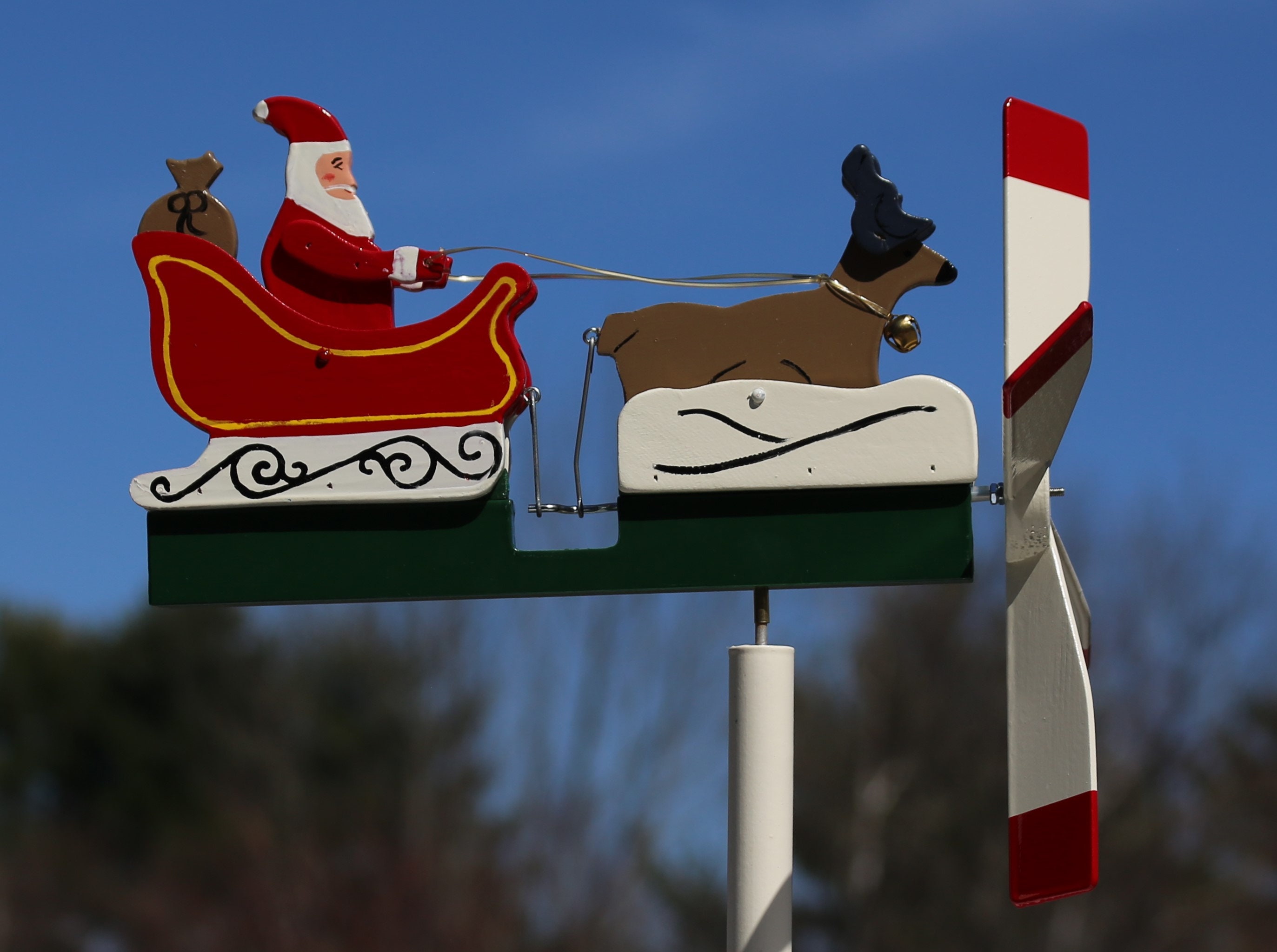 Santa Whirligig - Etsy
