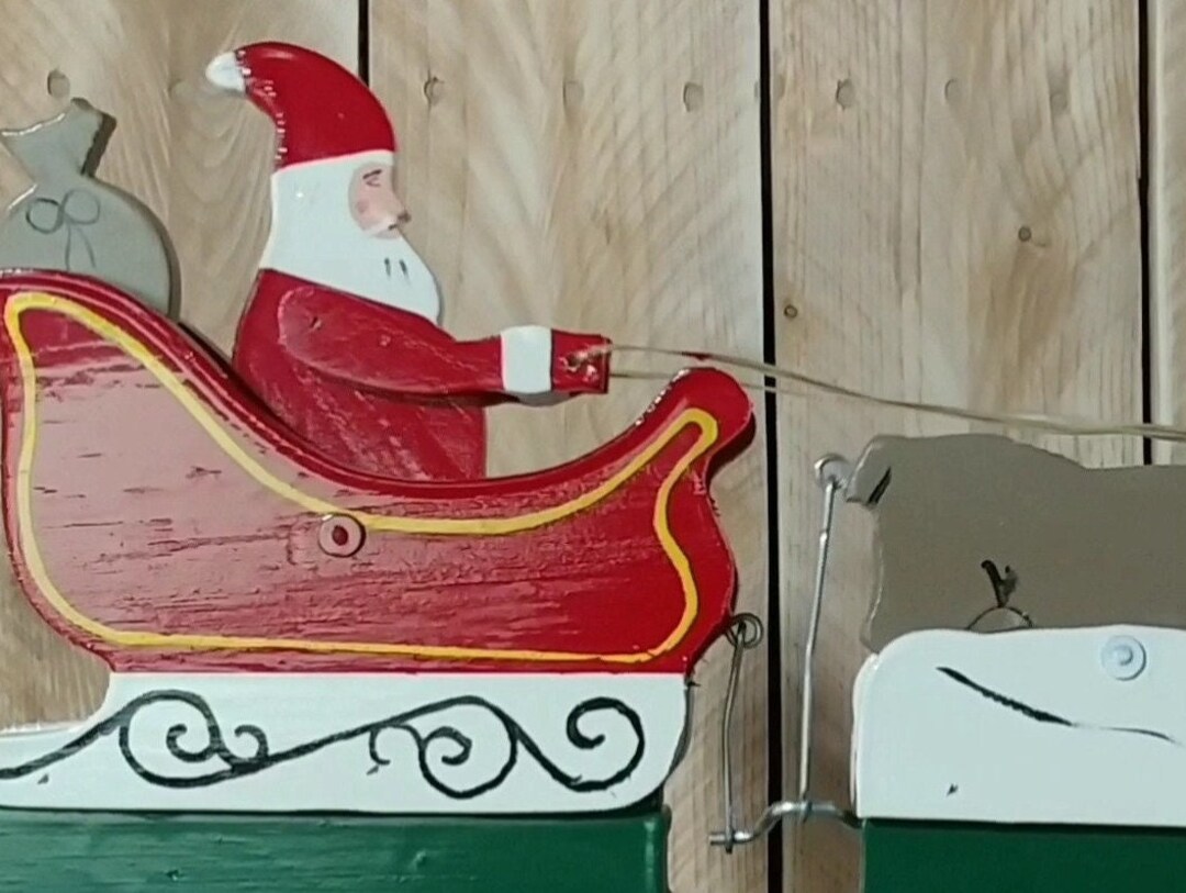 Santa Whirligig - Etsy