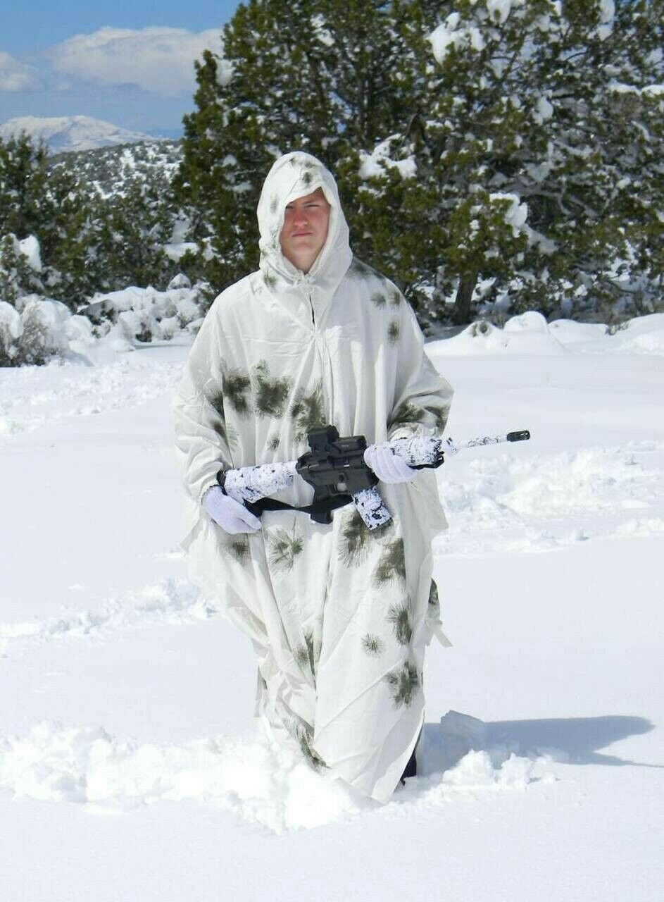 Vintage New/unissued German Army Bundeswehr Snow Camo Poncho Military ...