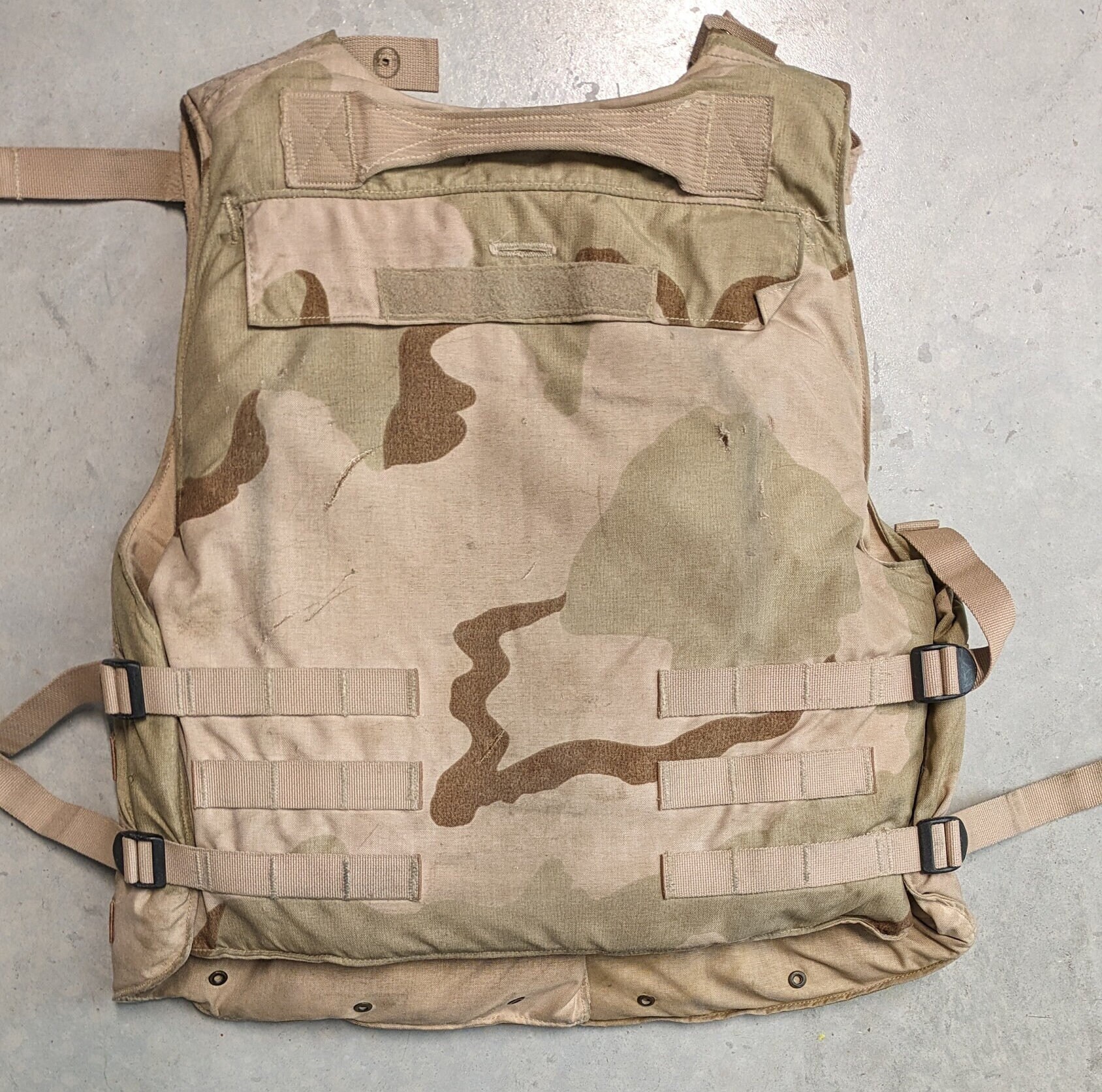 Vintage US Military Surplus Body Armor Vest Desert DCU Camo Size Large ...