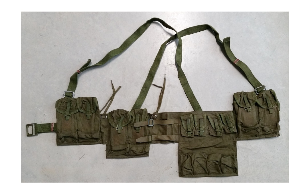 Vintage Vietnam War Era Chicom Chinese Type 63 / 56 SKS Chest Rig 7.62 ...
