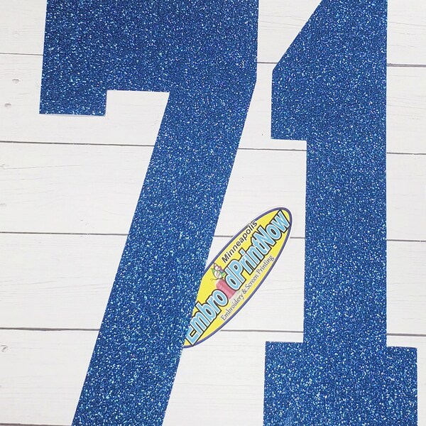 Glitter Heat Transfer Numbers - Etsy