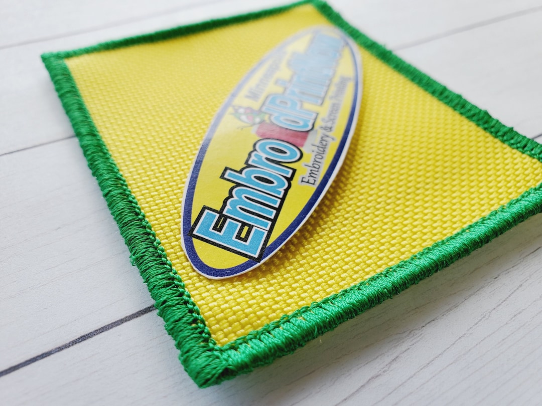 3" Faux Merrow Rectangle Patch Border: Embroidery File (DST, EXP, PES ...