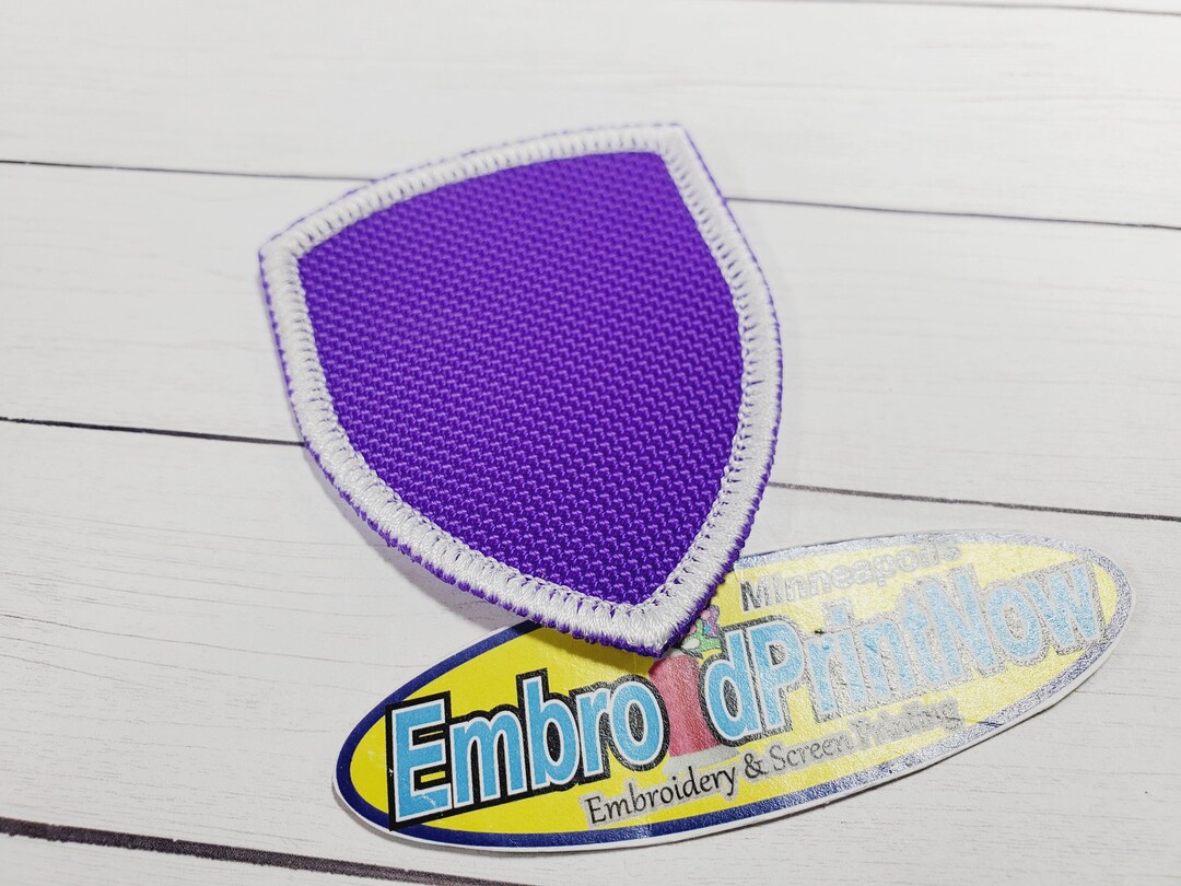 3" Shield Faux Merrow Patch Border: Embroidery Files (DST EXP PES) - Etsy