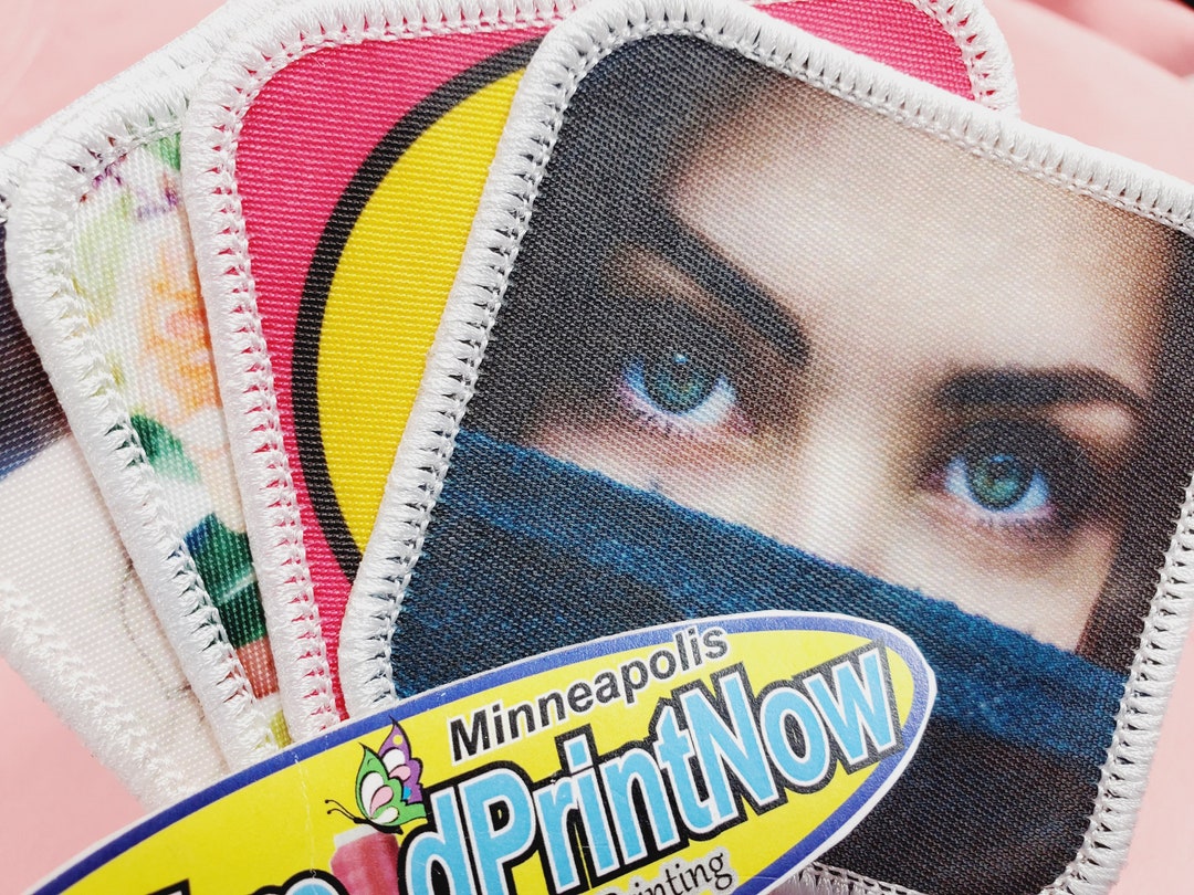 Custom Photo Patch, Sublimated Patch, Embroidered Merrow or Satin Border Patch, Sublimation Dye ...