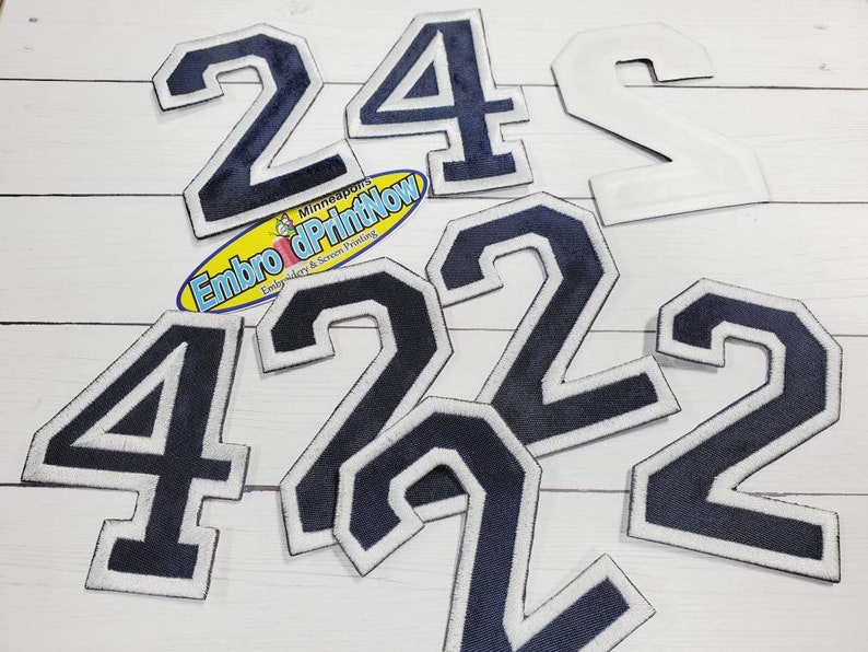 12 Twill Number for Uniform or Jersey - Etsy