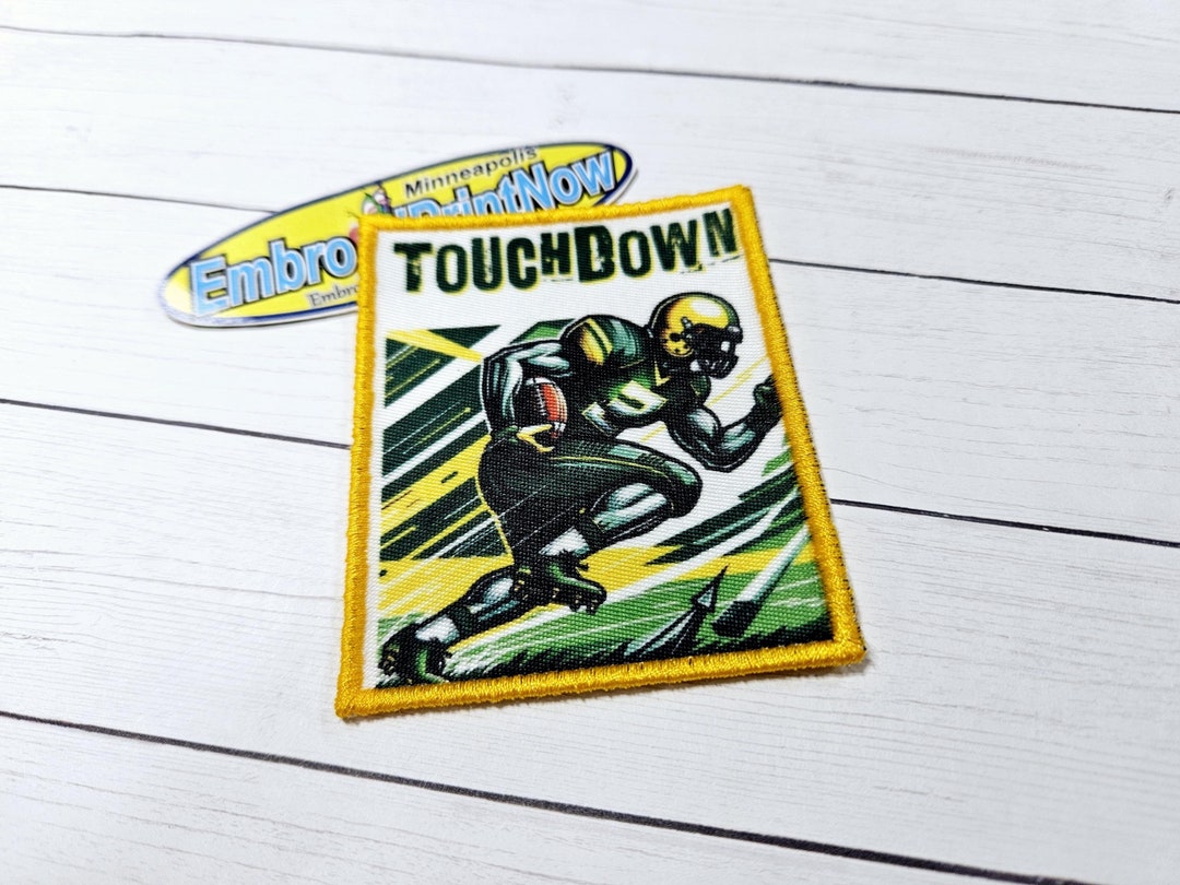 Green Bay Packers Touchdown Patch Yellow and Green Patch-football Patch ...