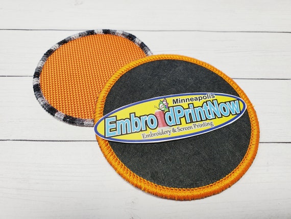 5 Faux Merrow Round Patch Border 5X5 Digital Embroidery - Etsy